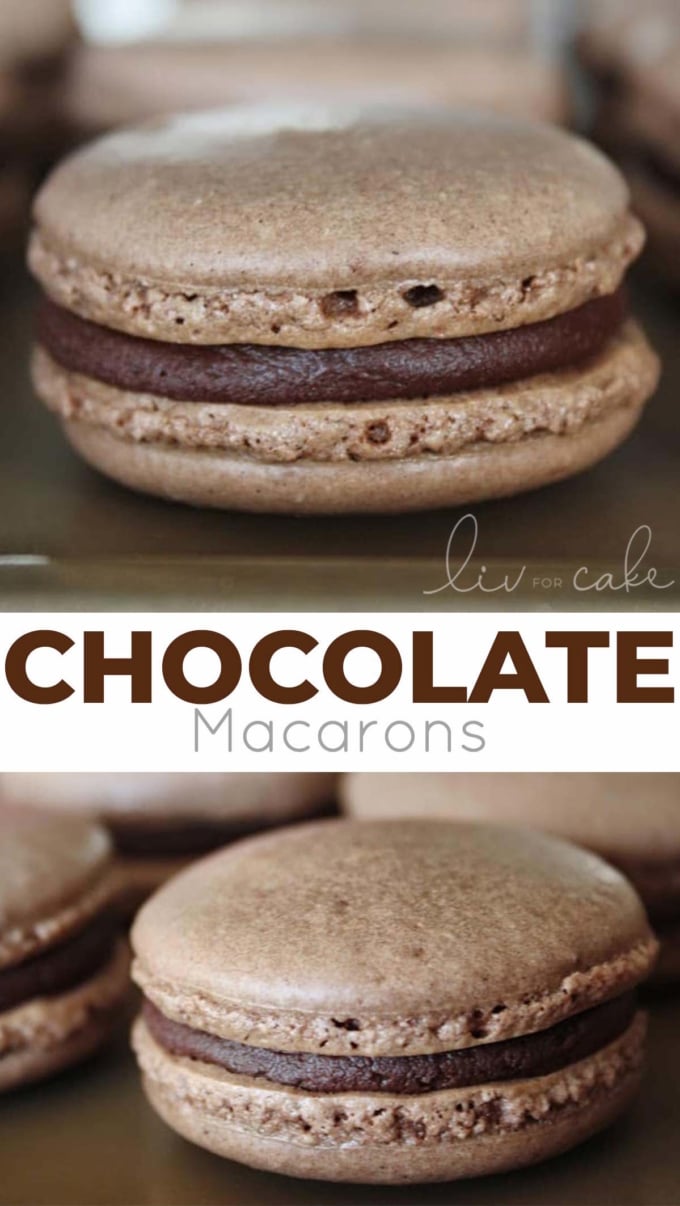 Chocolate Macarons - Liv for Cake