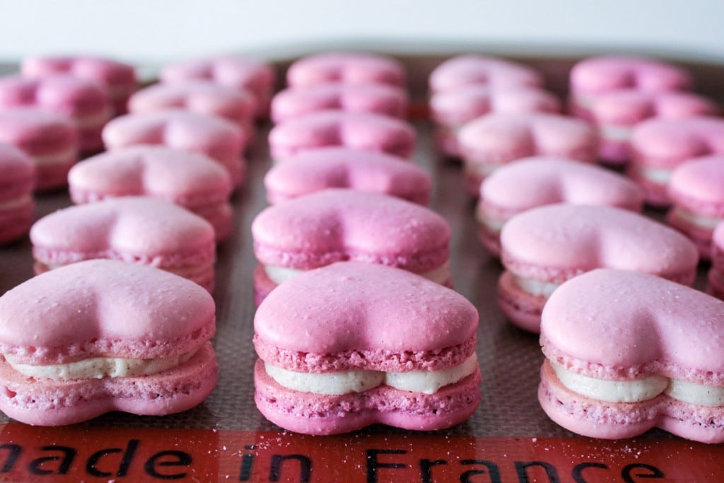 Valentine's Heart Macarons - Liv for Cake