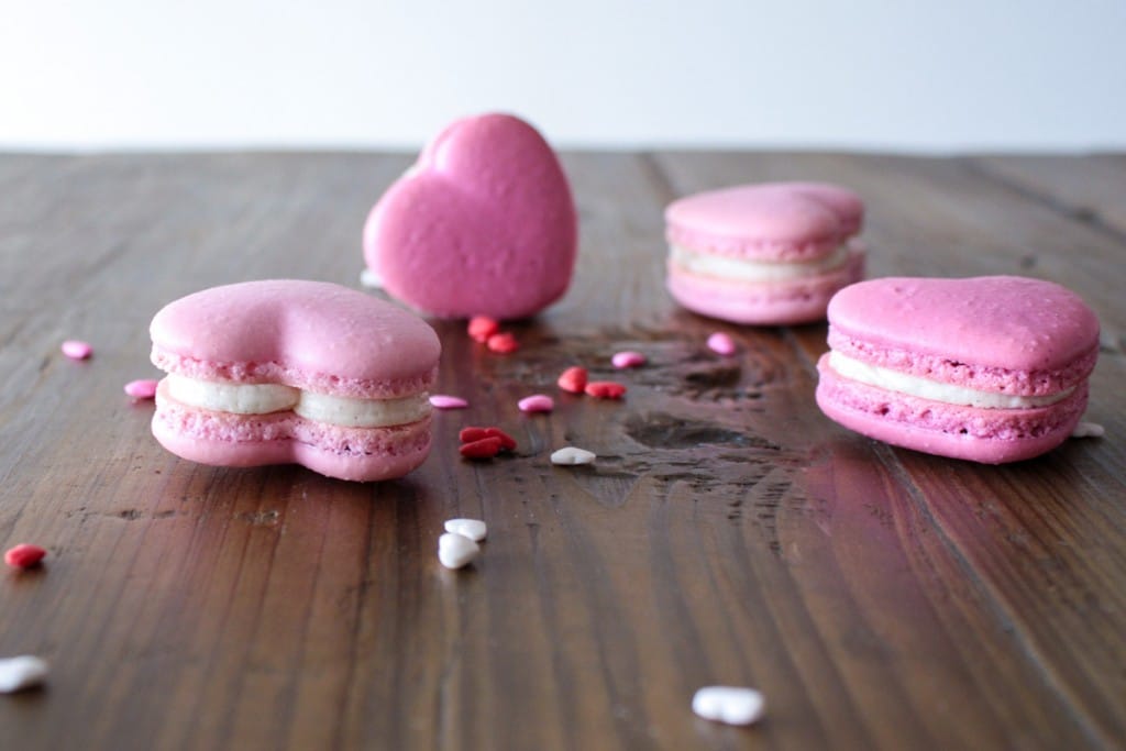 Valentine's Heart Macarons - Liv for Cake