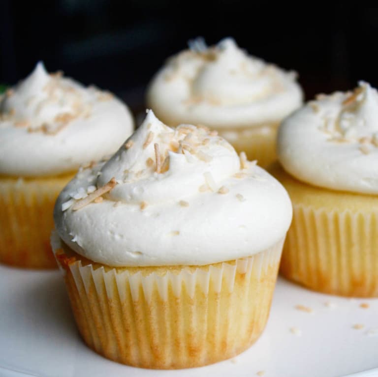 Coconut Cupcakes - Liv for Cake