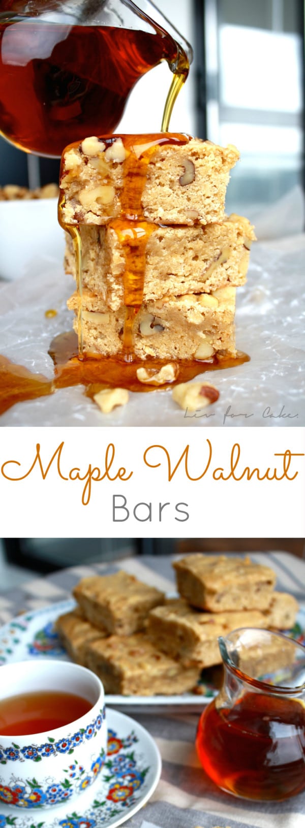 Maple Walnut Bars - Liv for Cake