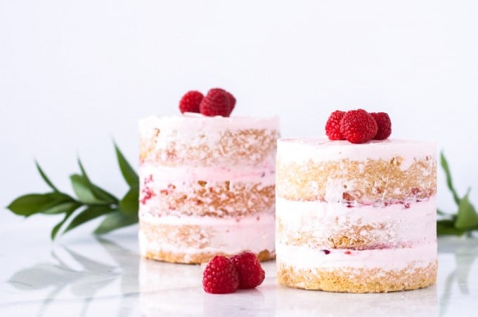 Raspberry Vanilla Mini Cakes - Liv for Cake