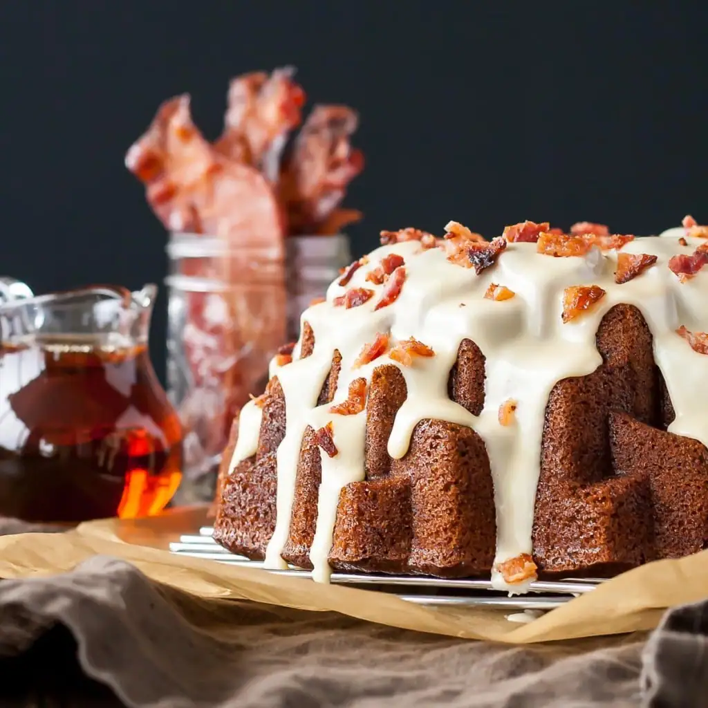 Banana Bacon Bundt Cake - Liv for Cake