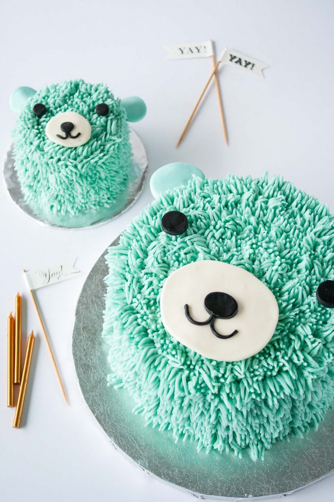 Blue Bear Birthday Cake - Liv for Cake