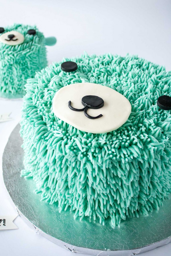 Blue Bear Birthday Cake - Liv for Cake