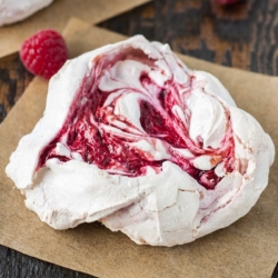 Chewy Raspberry Meringues - Liv for Cake