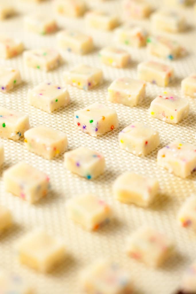 Rainbow Shortbread Bites - Liv for Cake