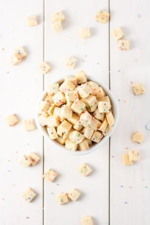 Rainbow Shortbread Bites - Liv for Cake