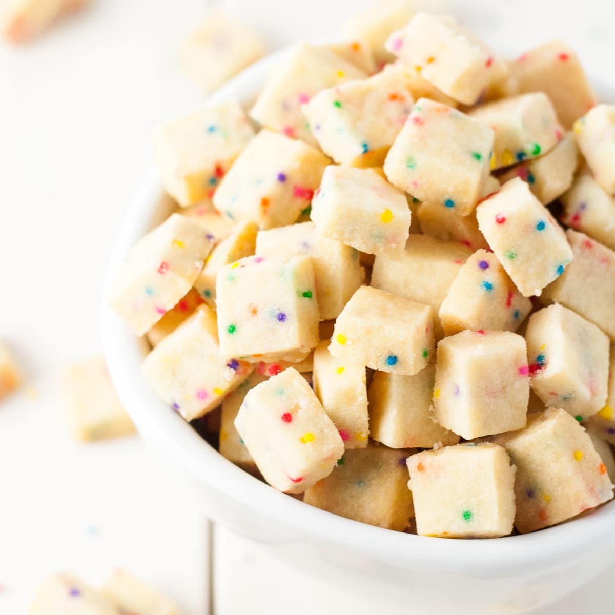 Rainbow Shortbread Bites | Liv for Cake