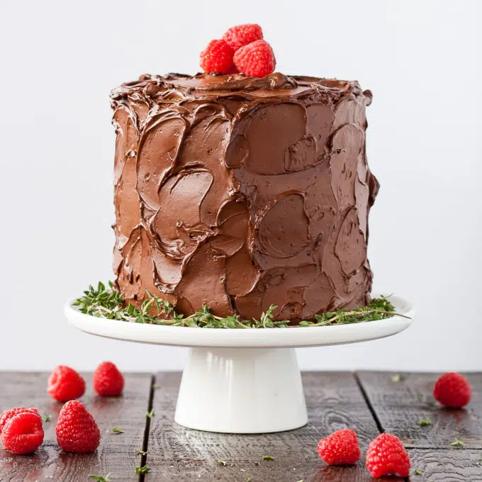 Chocolate Raspberry Cake - Liv for Cake