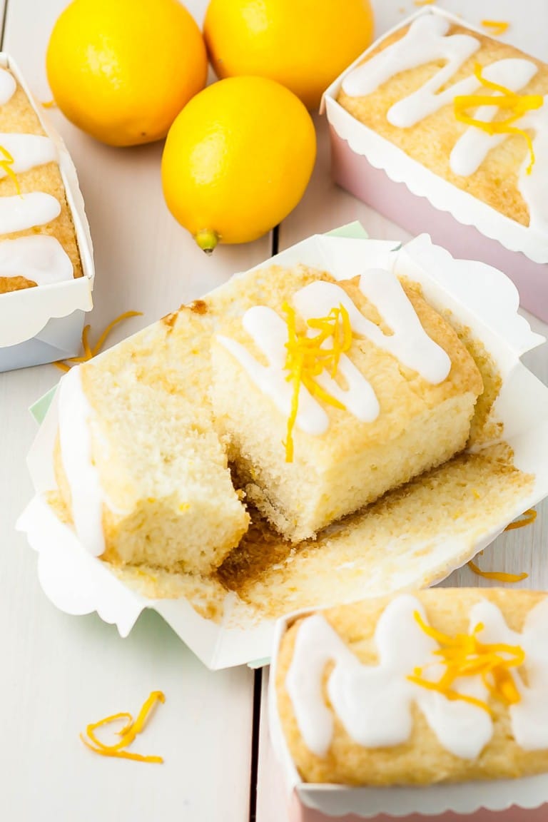 Mini Meyer Lemon Loaves - Liv for Cake