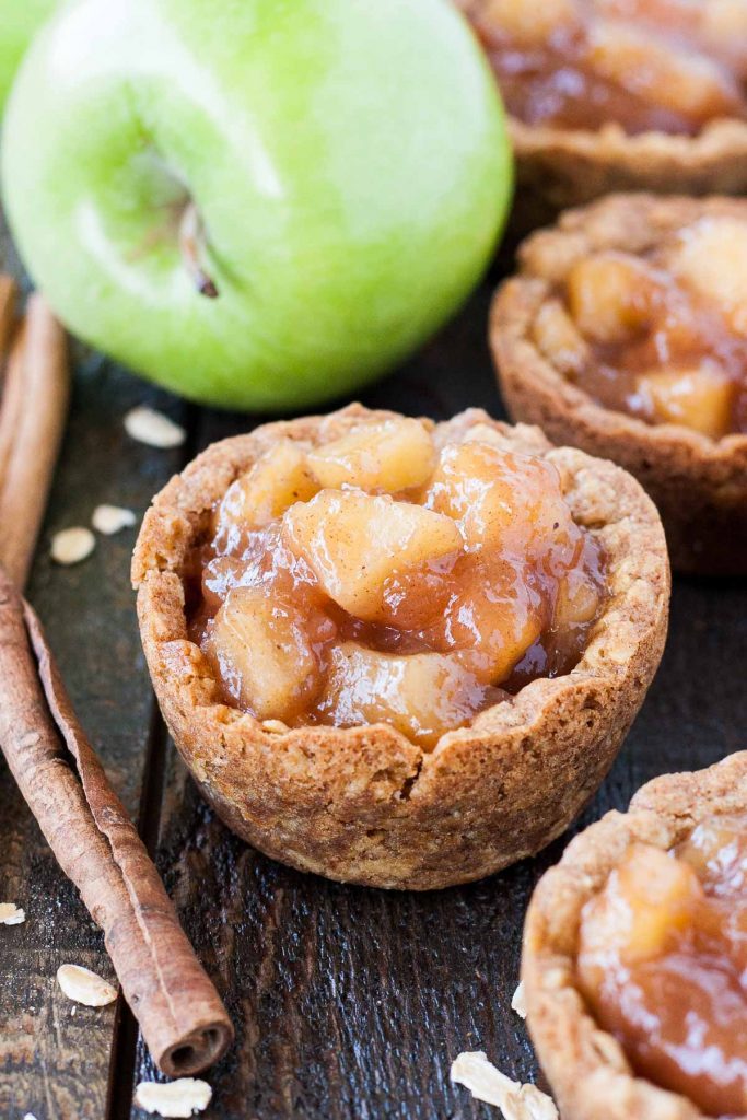 Apple Crisp Cookie Cups - Liv for Cake