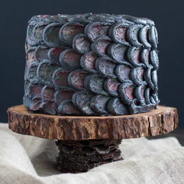 Red Velvet Dragonscale Cake - Liv for Cake