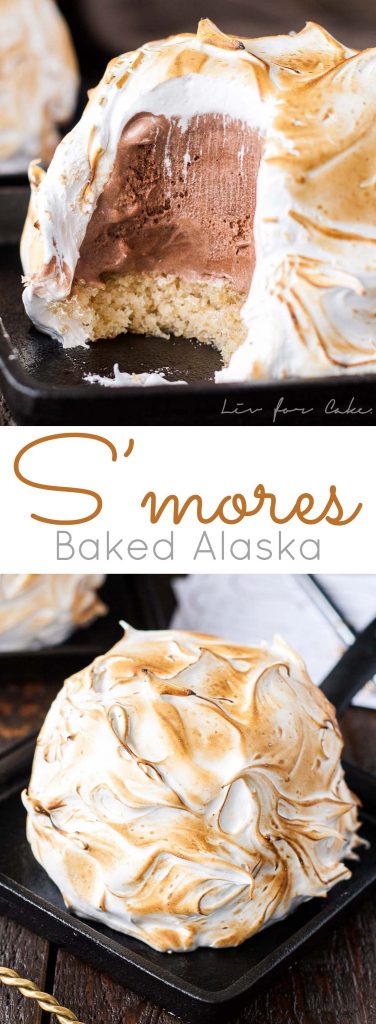 S'mores Baked Alaska - Liv for Cake