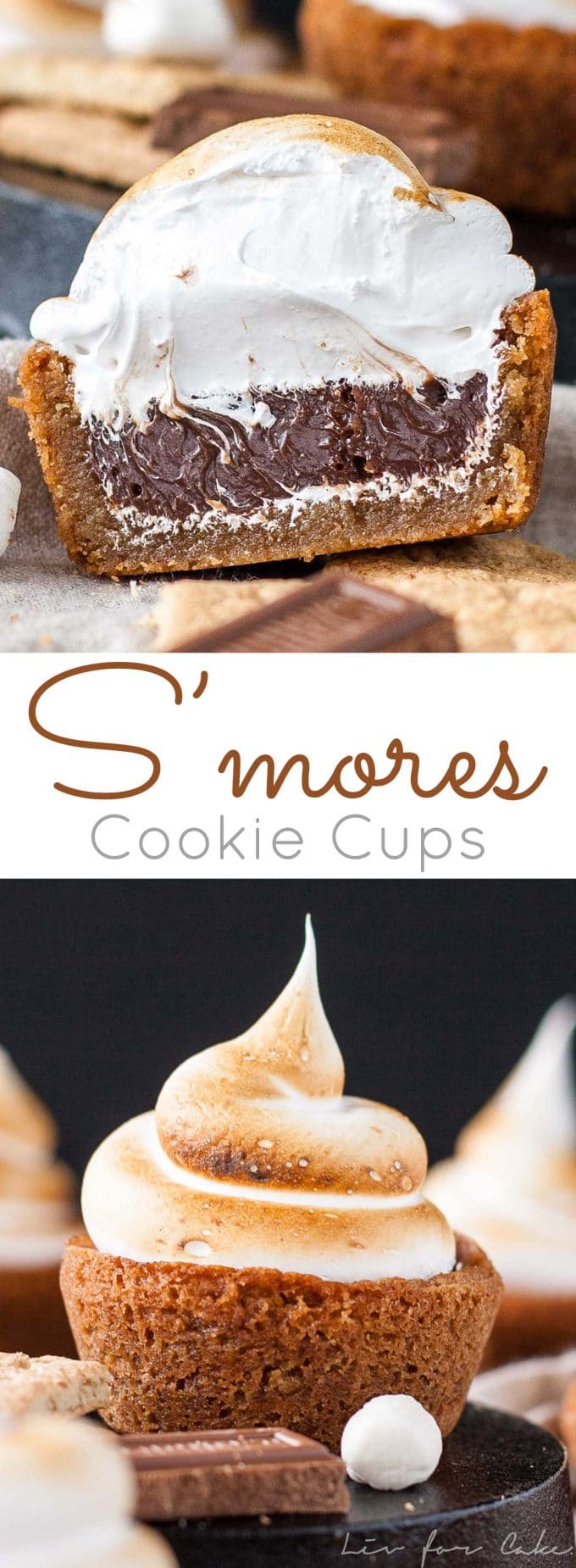 S'mores Cookie Cups - Liv for Cake