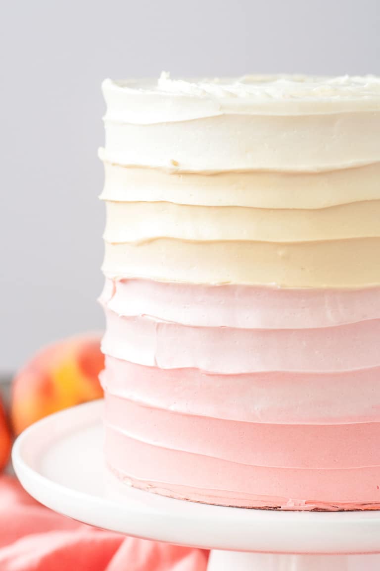 Ombre Peach Cake - Liv for Cake