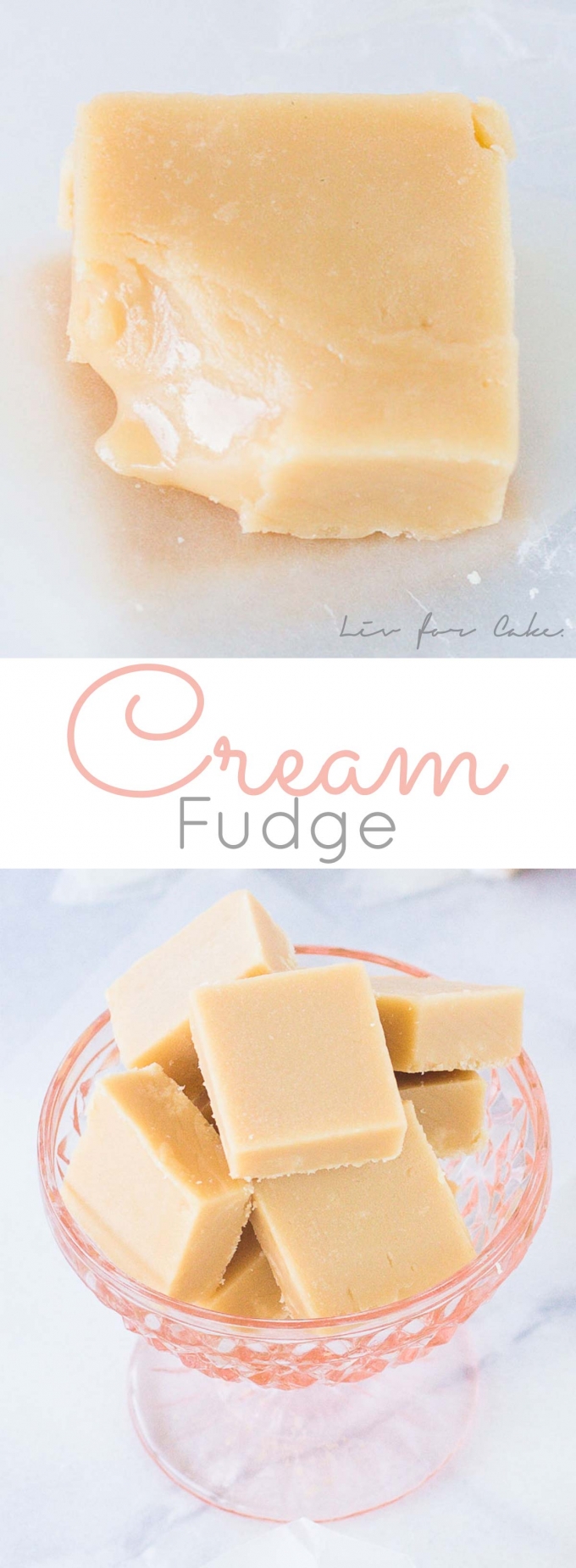 Cream Fudge (Polskie Krówki) - Liv for Cake
