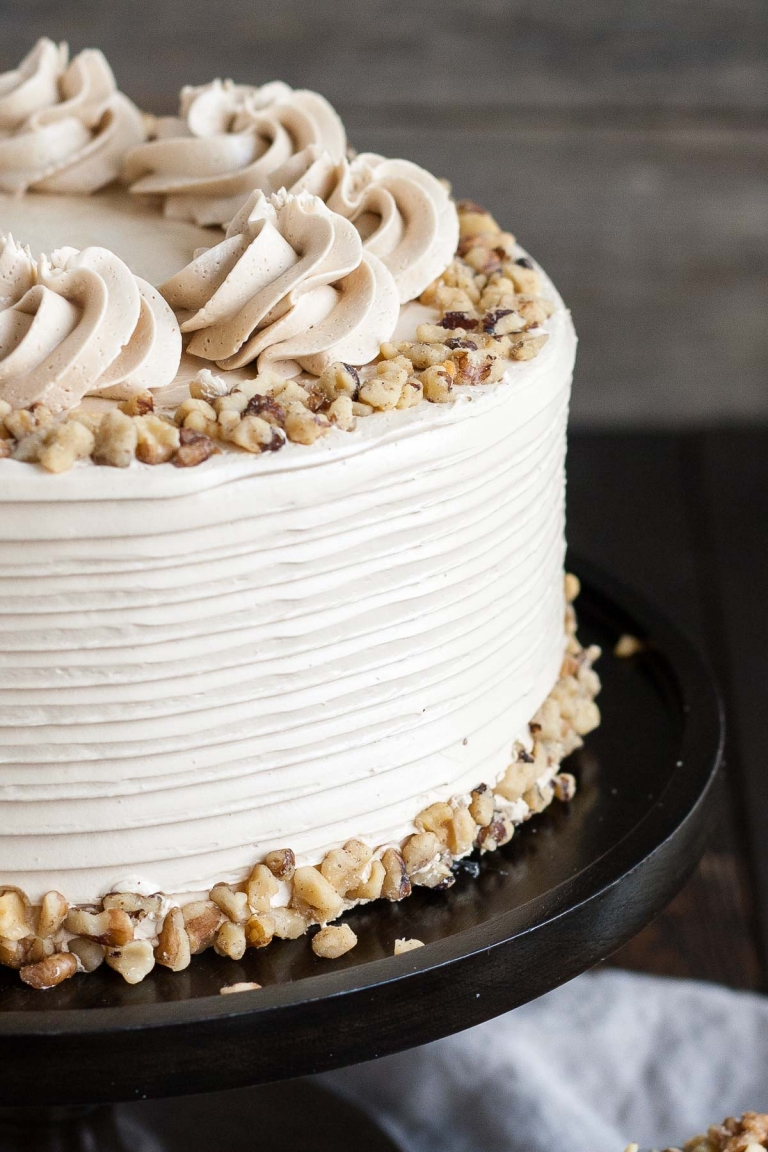 Walnut Cake With Brown Sugar Buttercream - Liv for Cake