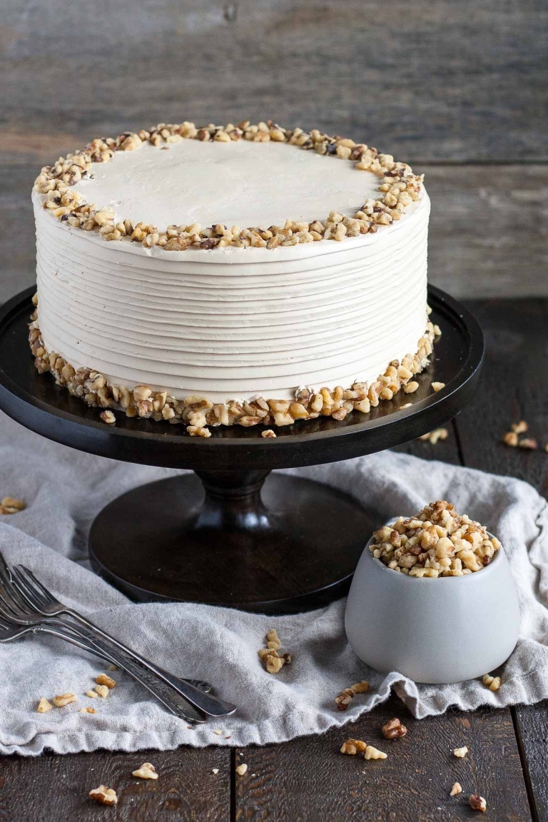Walnut Cake With Brown Sugar Buttercream - Liv for Cake