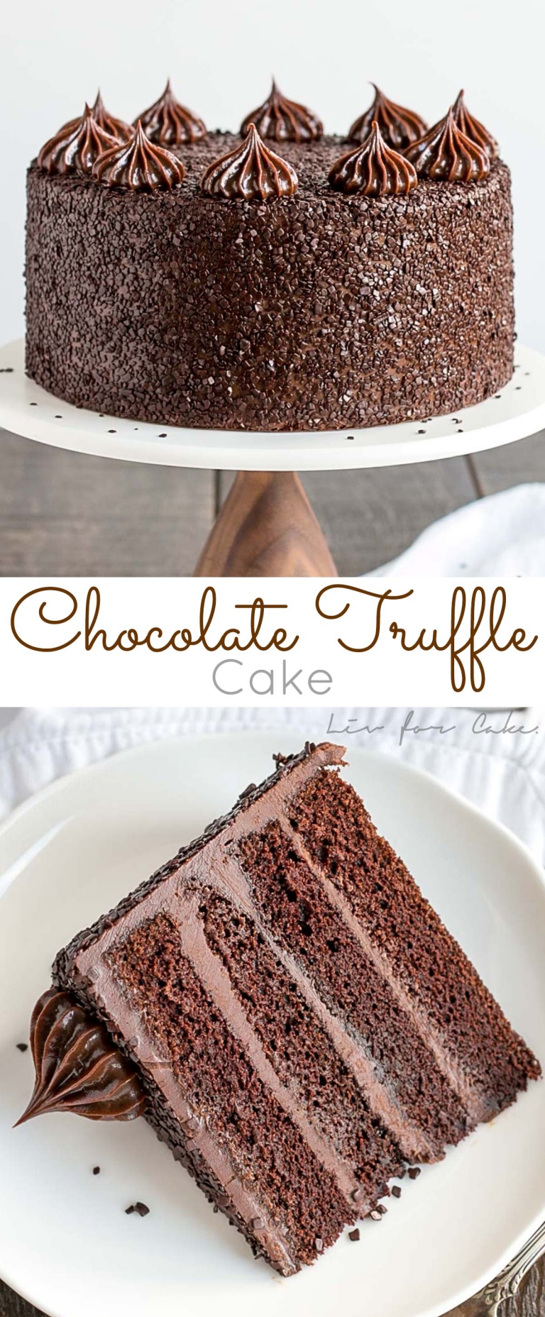 Chocolate Truffle Cake - Liv for Cake