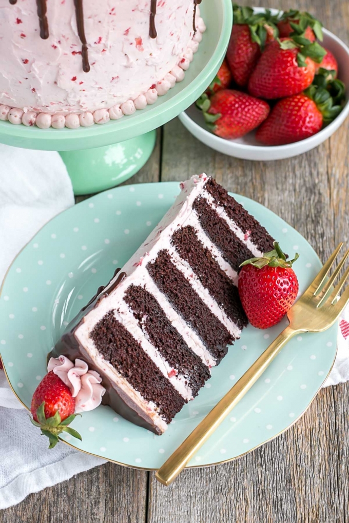 Chocolate Strawberry Cake - Liv for Cake