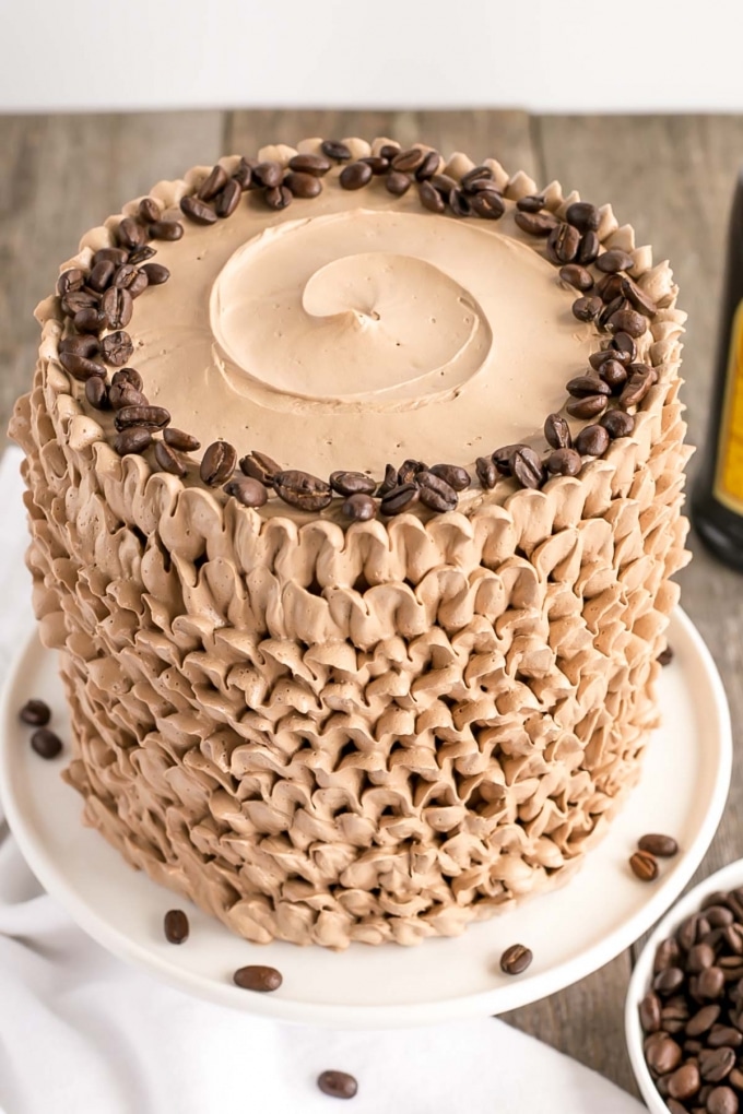 Kahlua Cake With Mocha Buttercream - Liv for Cake