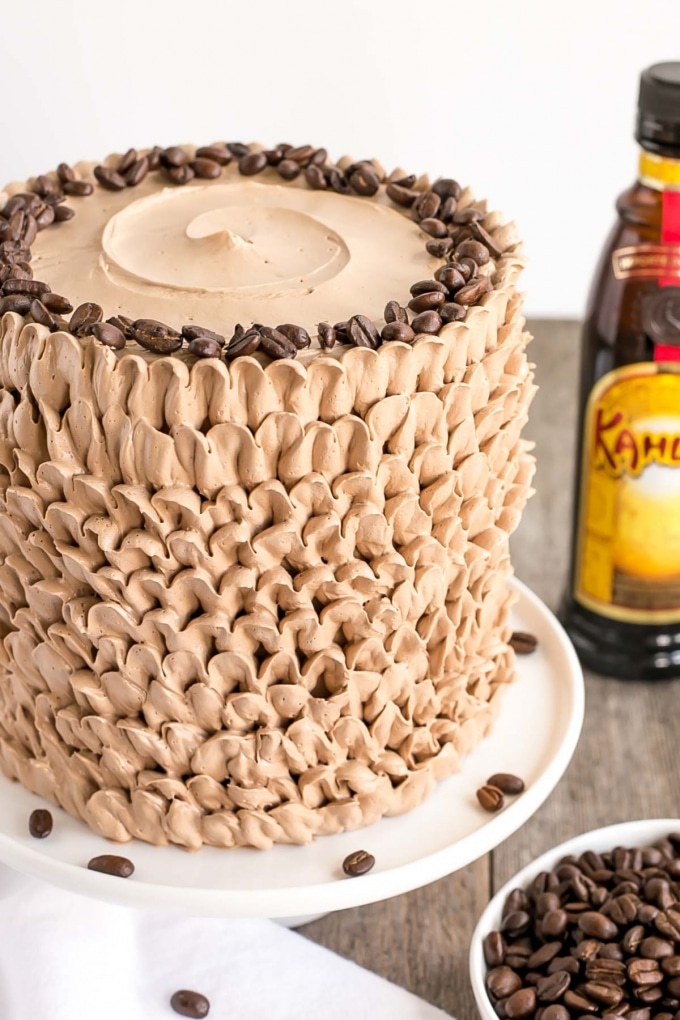 Kahlua Cake With Mocha Buttercream - Liv for Cake