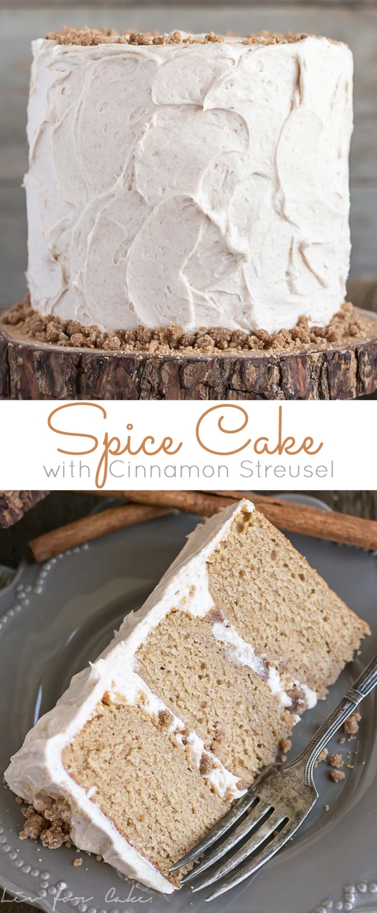 Spice Cake With Cinnamon Streusel - Liv for Cake