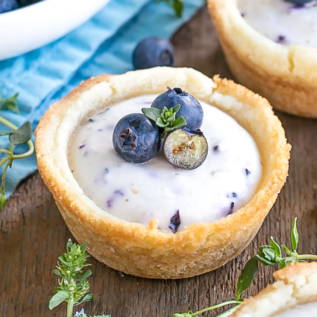 Blueberry Cheesecake Cookie Cups | Liv for Cake