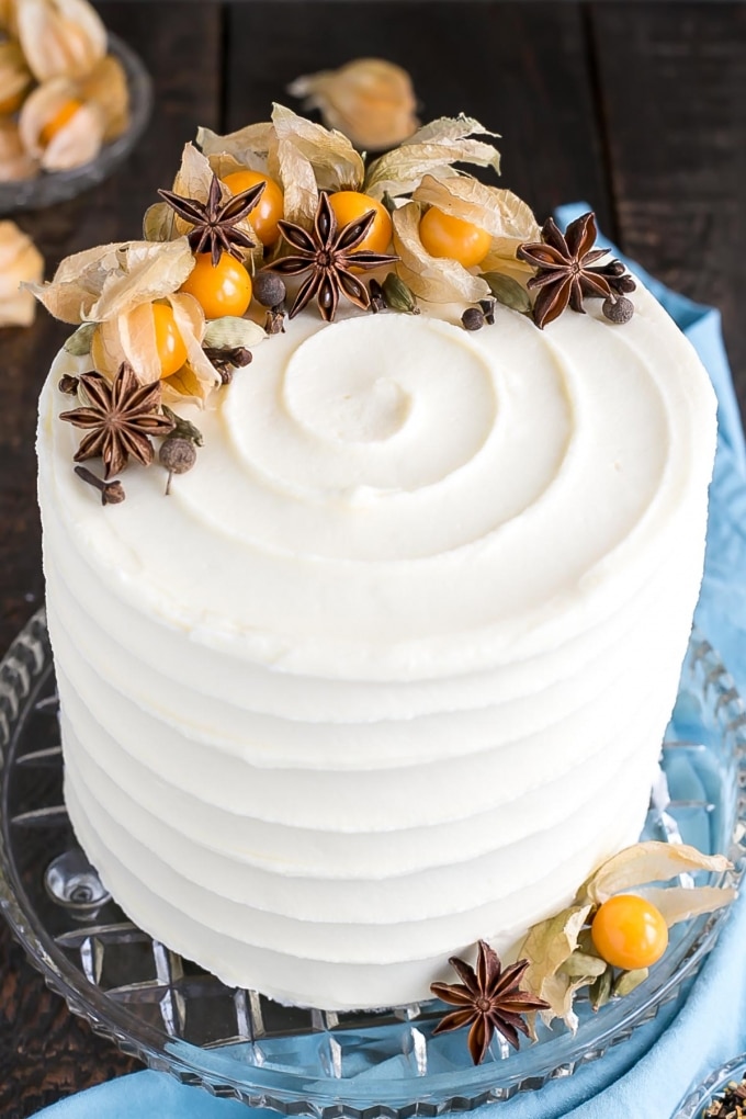 Chai Cake with Cream Cheese Frosting - Liv for Cake