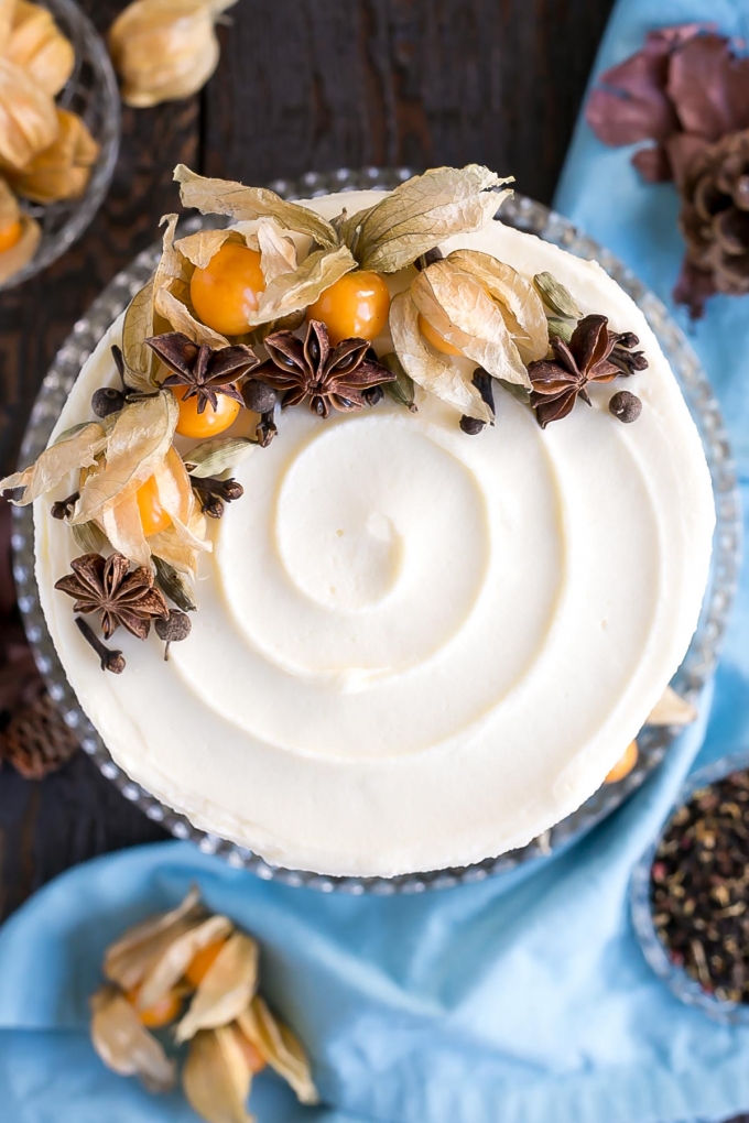 Chai Cake with Cream Cheese Frosting - Liv for Cake