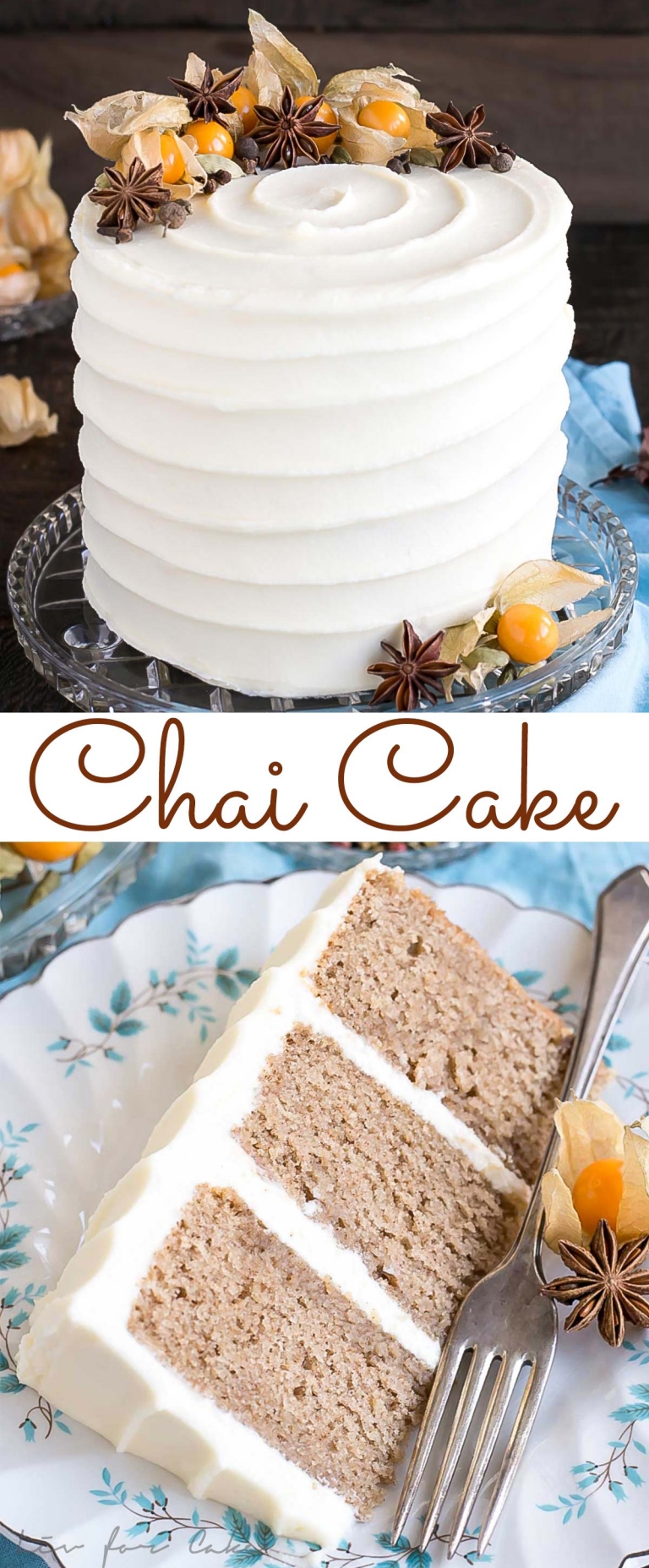 Chai Cake with Cream Cheese Frosting - Liv for Cake