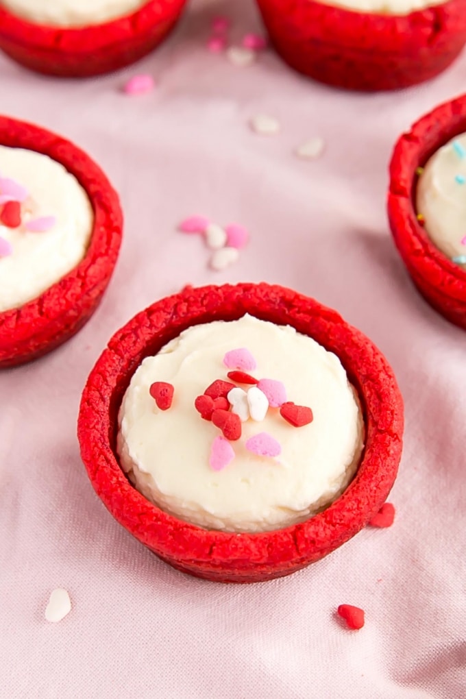 Red Velvet Cookie Cups - Liv for Cake