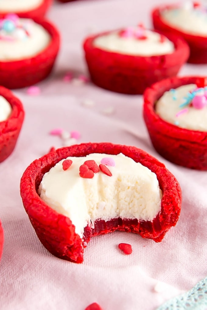 Red Velvet Cookie Cups - Liv for Cake