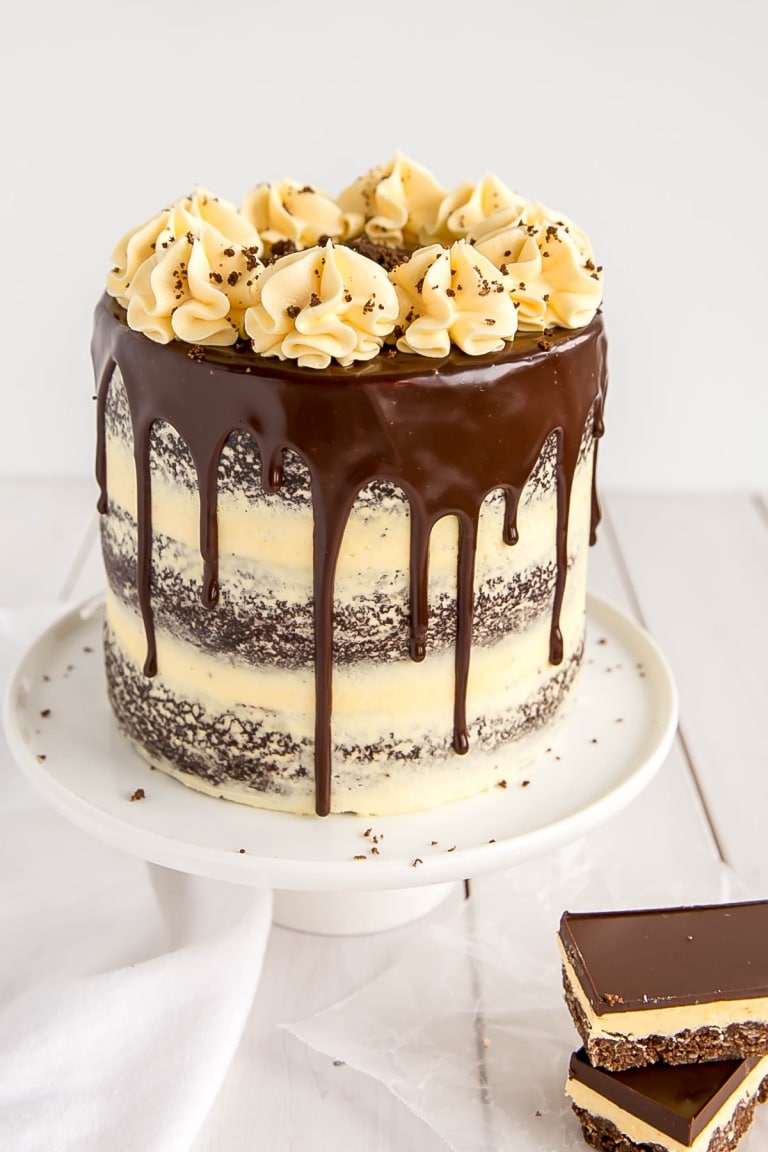 Nanaimo Bar Cake - Liv for Cake