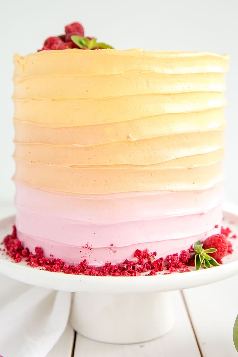 Raspberry Mango Cake - Liv for Cake