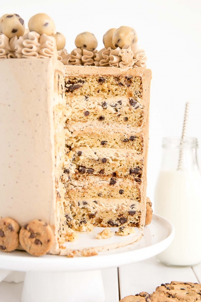 Chocolate Chip Cookie Cake - Liv for Cake