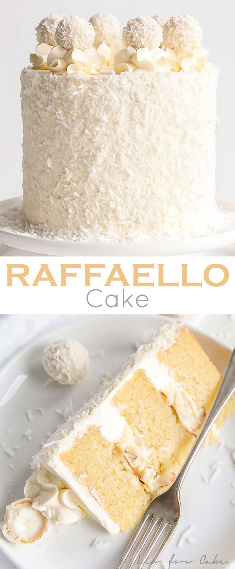 Raffaello Cake (Coconut Almond Cake) - Liv for Cake