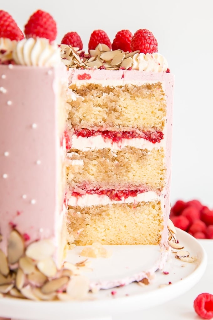 Bakewell Cake (Raspberry Almond Cake) - Liv for Cake