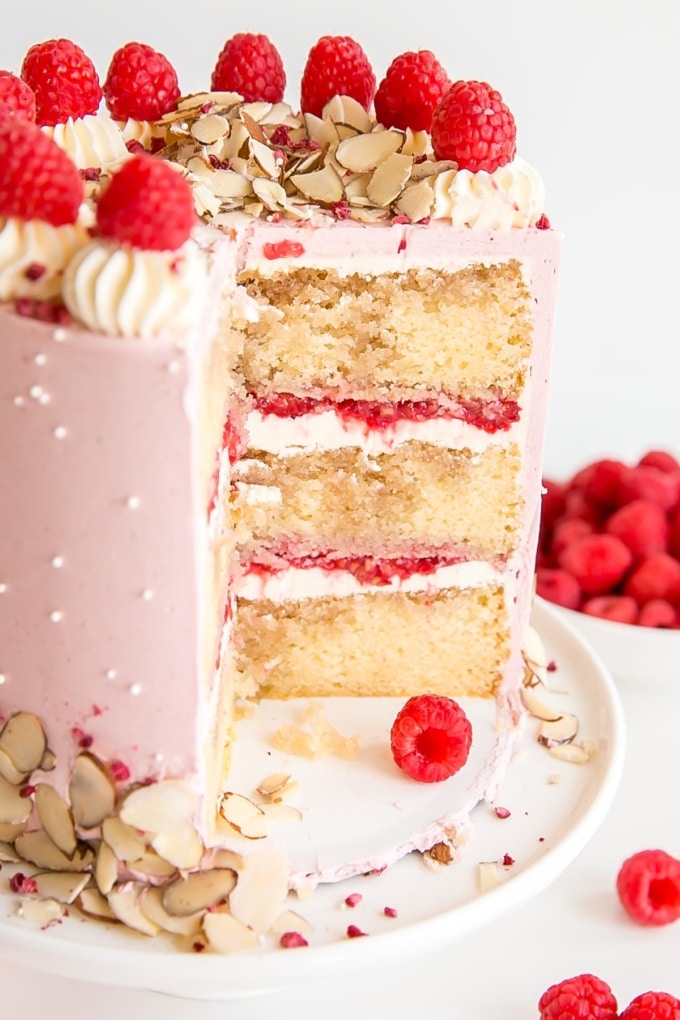 Bakewell Cake (Raspberry Almond Cake) - Liv for Cake